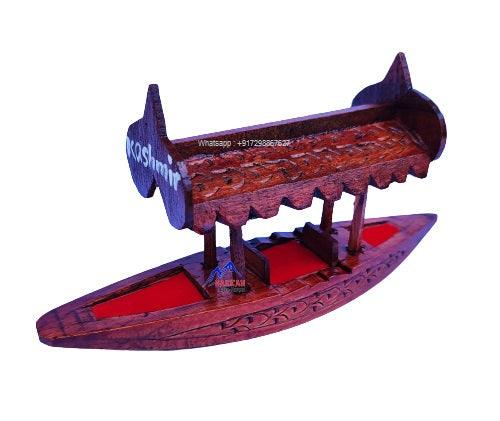 Wood Carved Kashmiri Boat – Handcrafted Shikara Showpiece